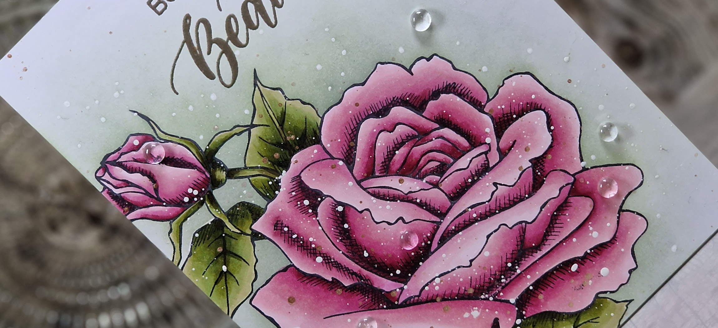 Colorado Craft Company - Sympathy Rose - Copic - by Cino